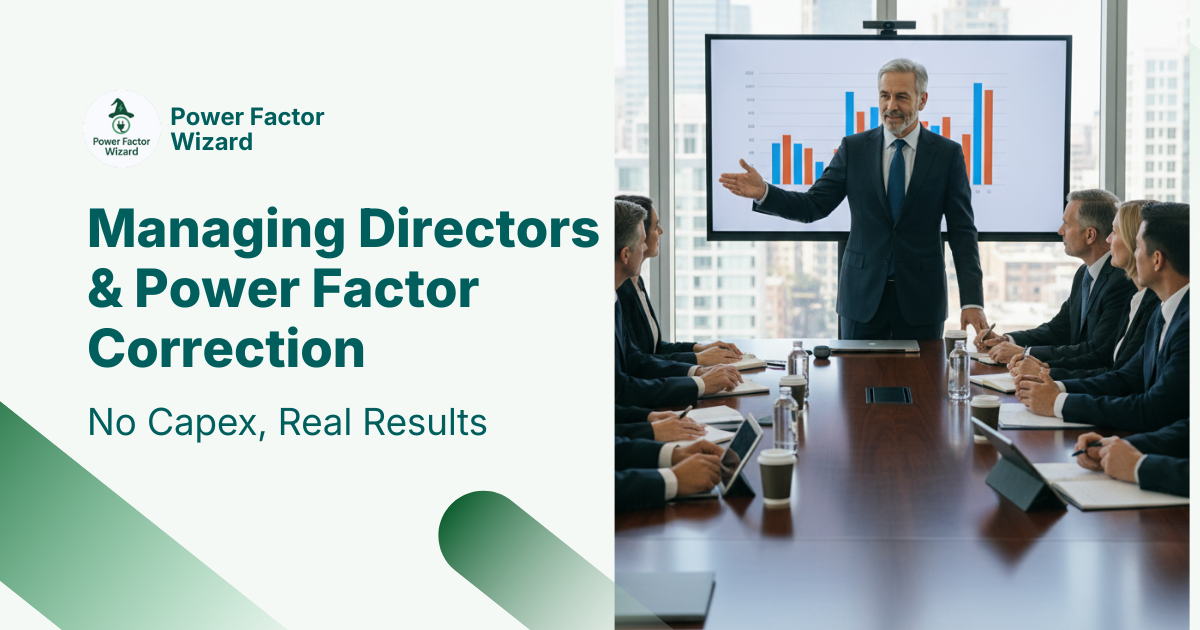 Managing Directors & Power Factor Correction | No Capex, Real Results